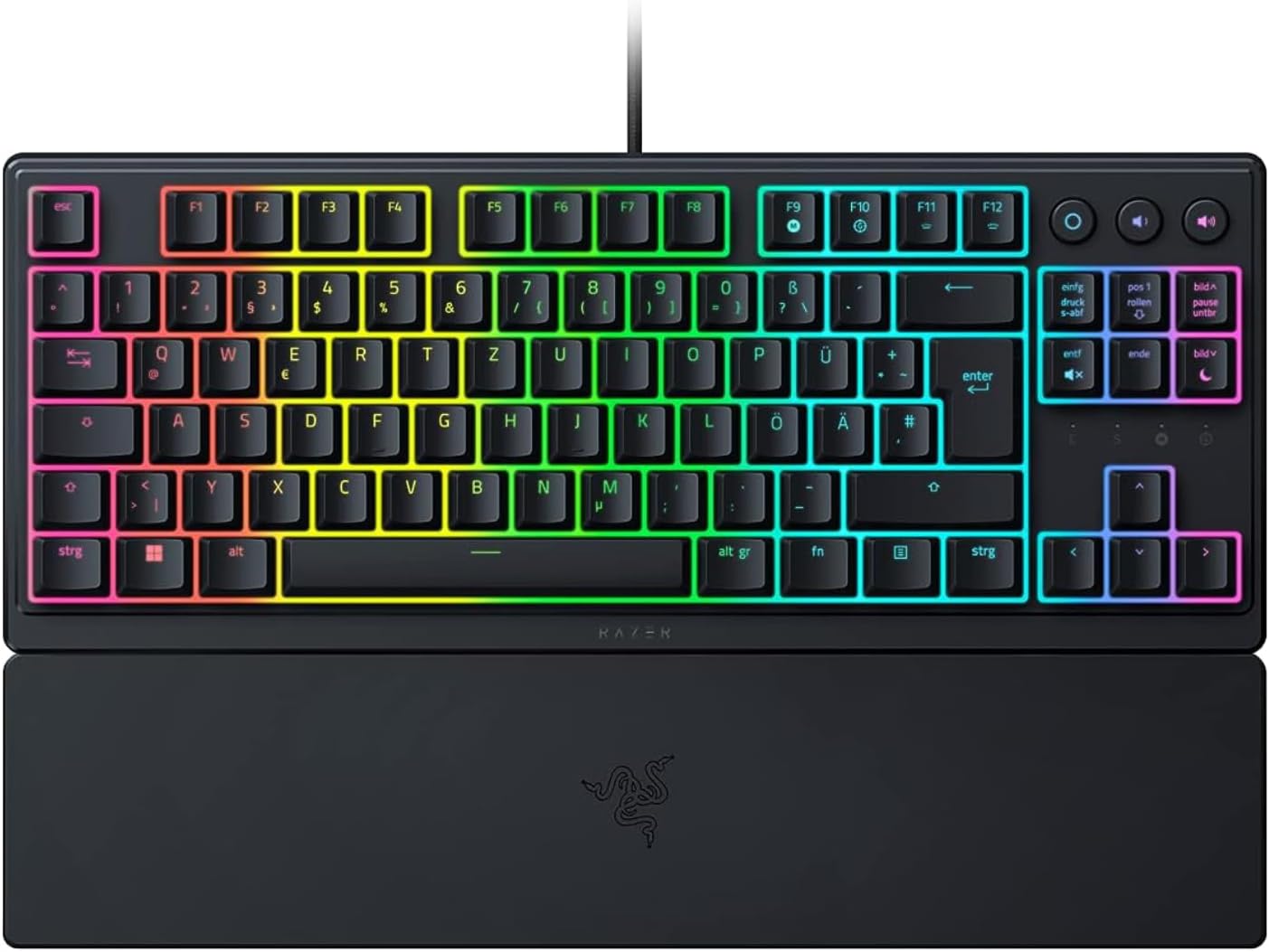 Razer Ornata V3 Tenkeyless - Kompakte Flache Gaming-Tastatur QWERTZ DE ...