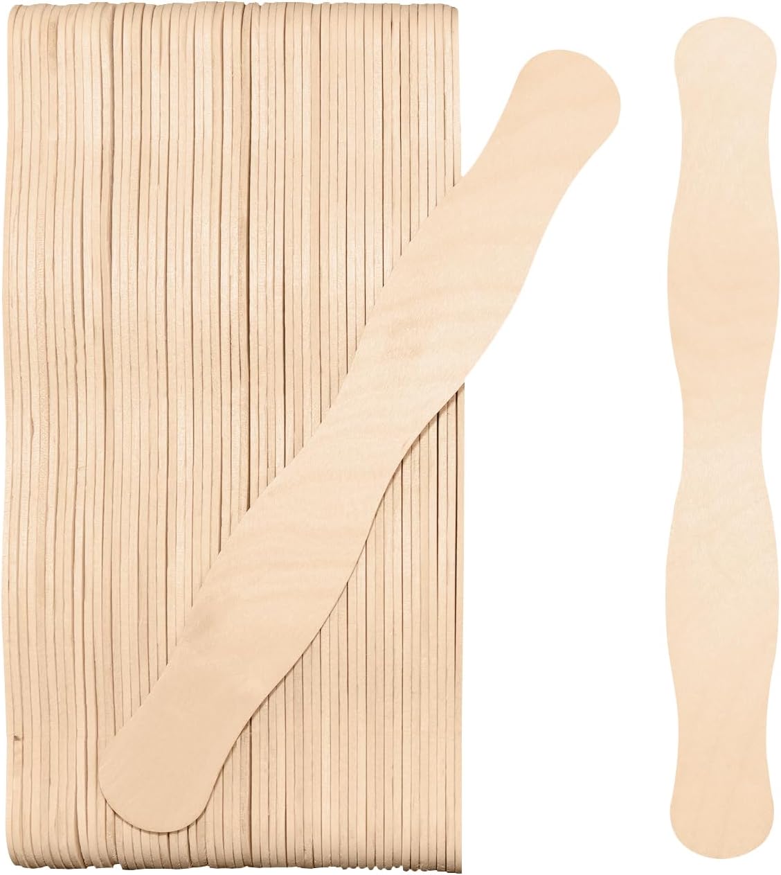 Amazon.com: KTOJOY 55 Pcs Wooden Fan Handles 8 inch, Jumbo Craft Sticks ...