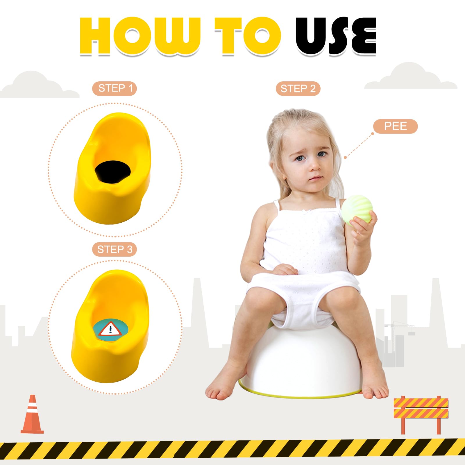 Snapklik.com : Geyee 24 Pcs Potty Training Stickers Potty You Pee On ...