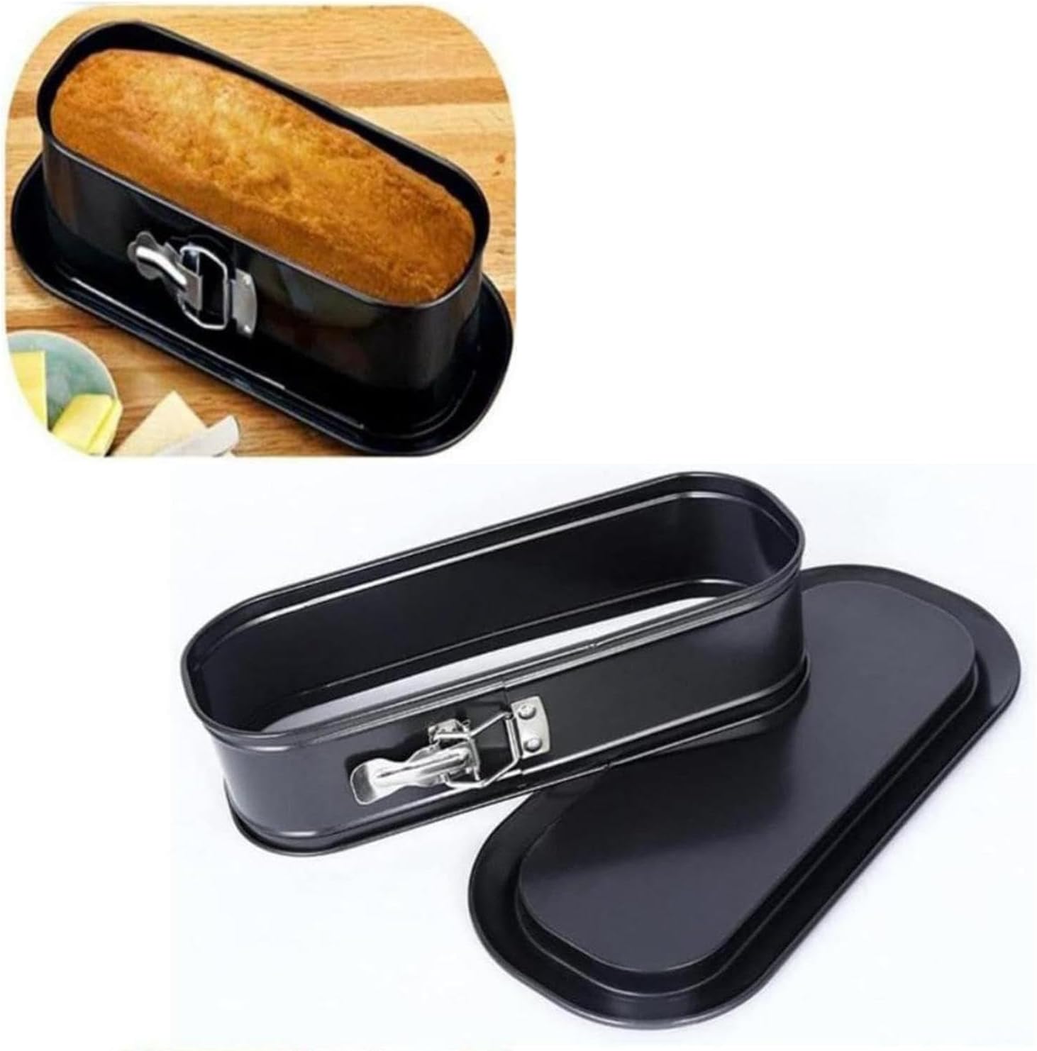 Amazon.com: YRDGRG 12inch Long Oval Springform Pan, Non-Stick Spring ...