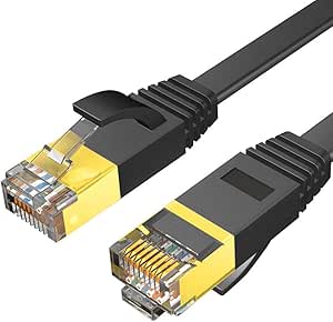 Amazon.com: JIEYI Ethernet Cable 19.5FT, CAT7 RJ45 Gigabit LAN 10Gbps ...