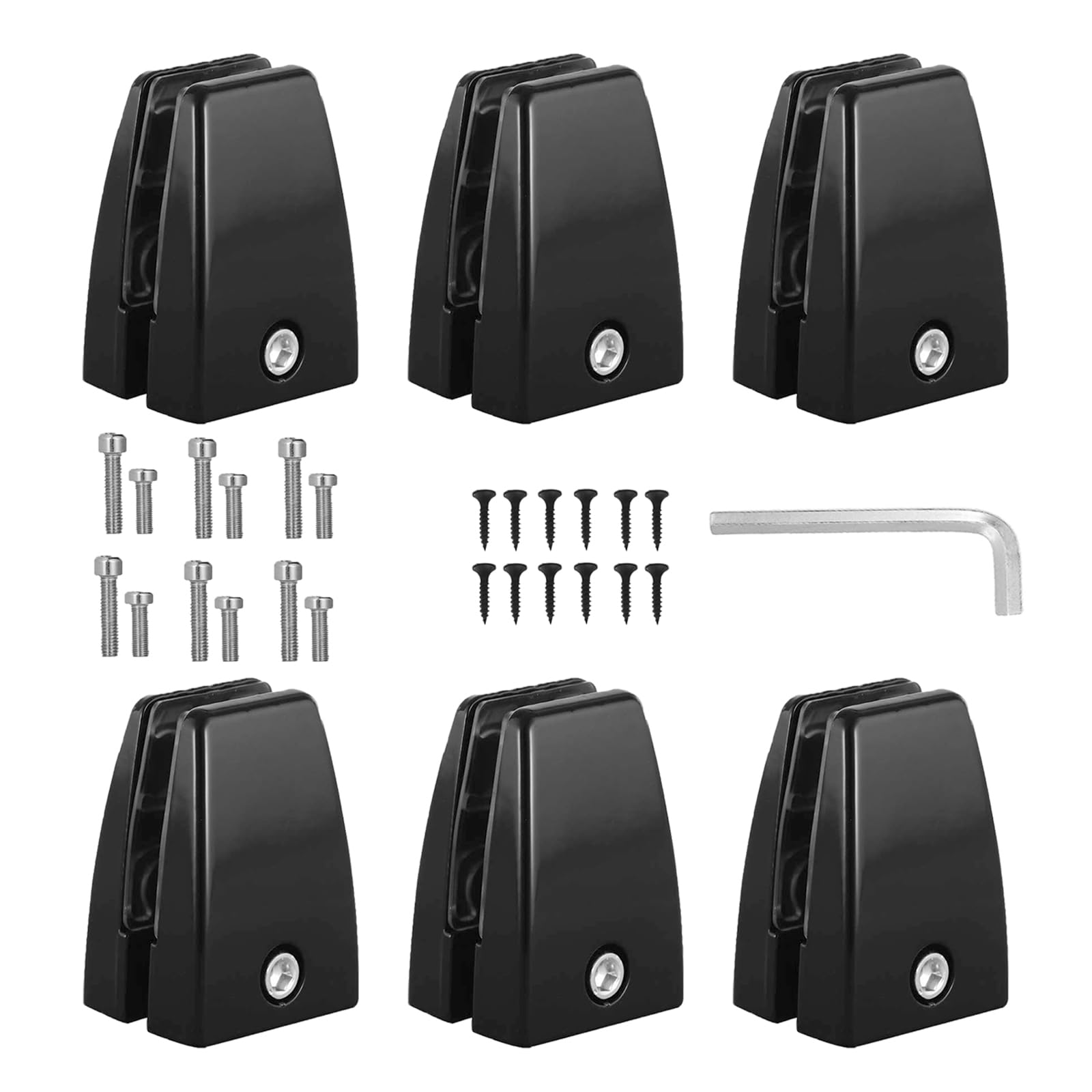 Jhanw Office Desk Divider Clamps 6 Pcs, Desk Partition Support Clamps ...