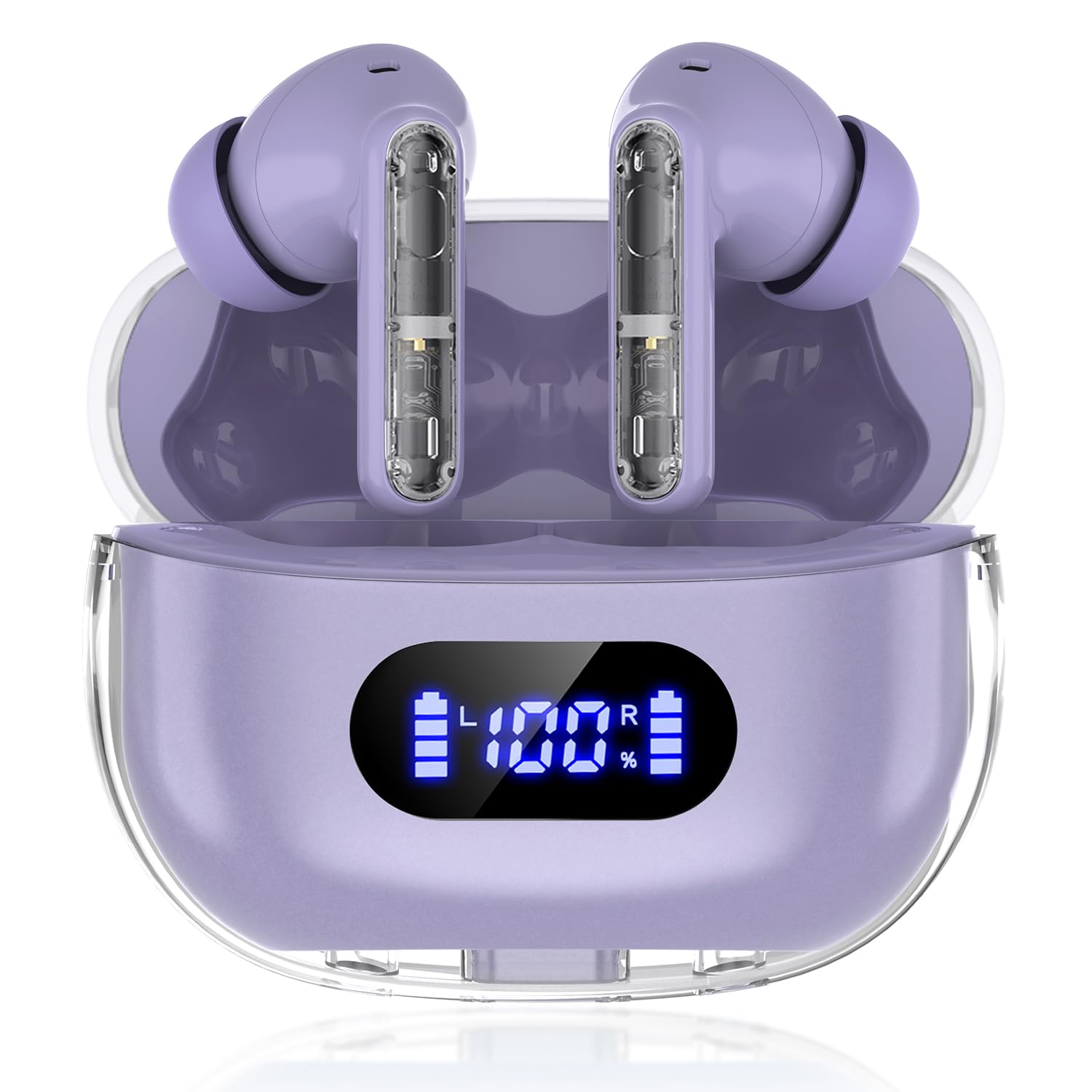 Amazon.com: BYDTOOPCBD Purple Wireless Earbuds P1 PRO, Earphones ...
