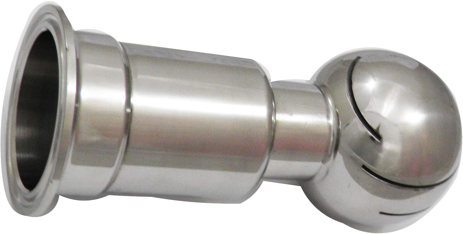 Amazon.com: Rotating CIP Spray Ball with 1" Tri Clamp End and 1" Ball ...
