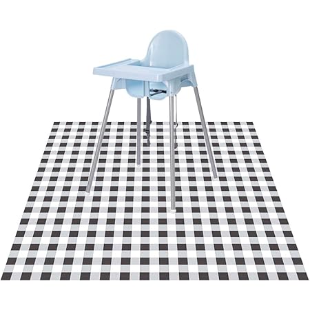Splash Mat for Under High Chair/Arts/Crafts, WOMUMON 51" Washable ...