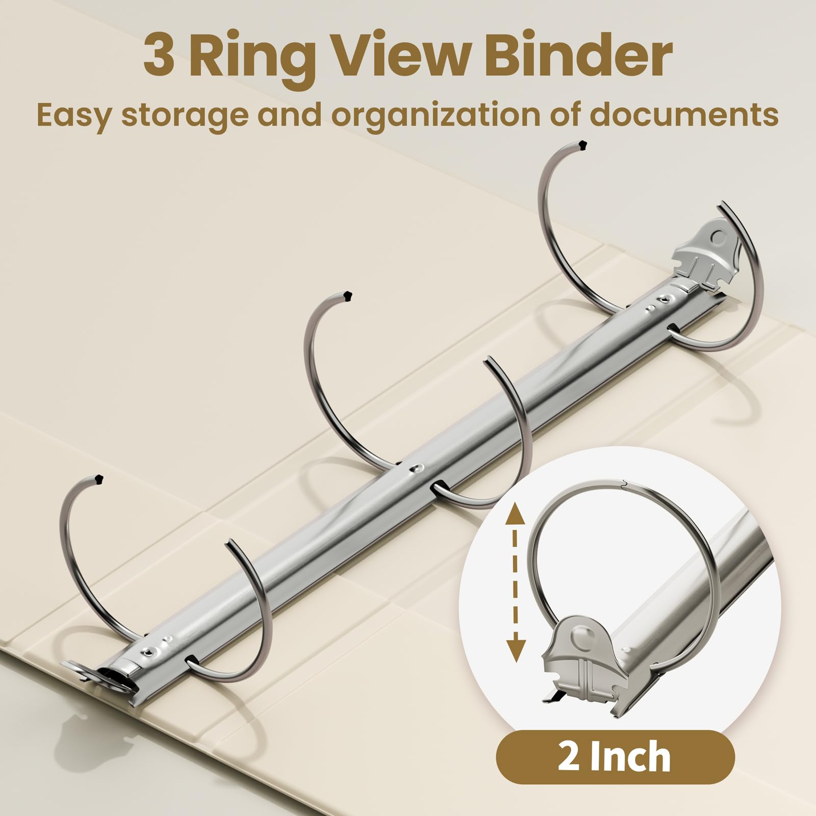Snapklik.com : SUNEE 3 Ring Binder 2 Inch 4 Pack, Clear View Binder ...