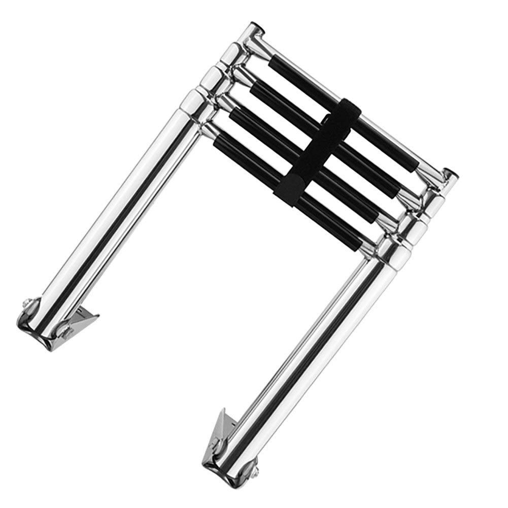 Extension 4 Step Pontoon Boat Ladder Stainless Steel Marine Yacht ...