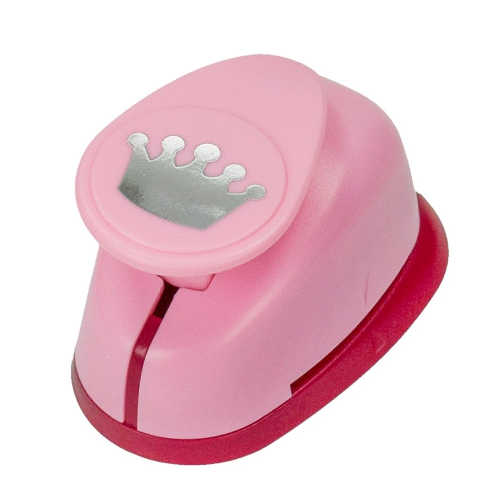 efco Pink Metal Crown Hole Punch 7.5 x 5 x 5 cm : Amazon.com.be: Arts ...