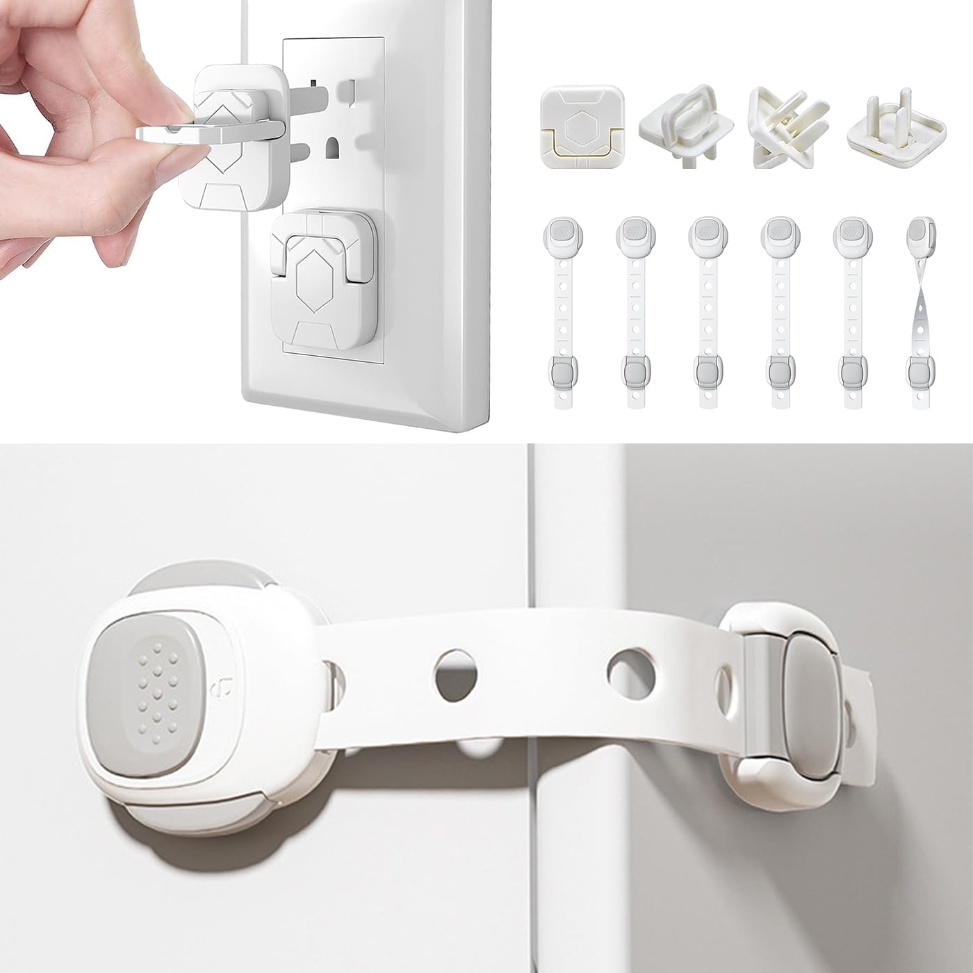 Amazon.com : Baby Proofing Kit 66 Packs - Cabinet Locks Baby Proofing ...