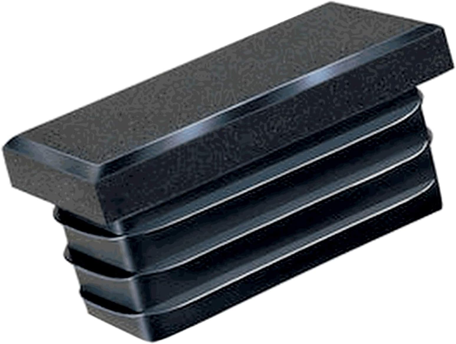 Amazon.com: Magic Hub Rectangle Black Plastic Plug End Cap - 1" x 1/2 ...