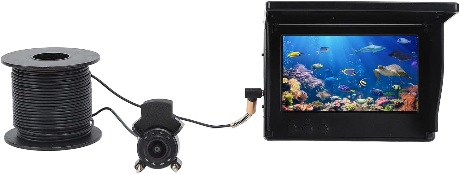 Amazon.com : Underwater Fishing Camera with 4.3in Visible Large Screen ...