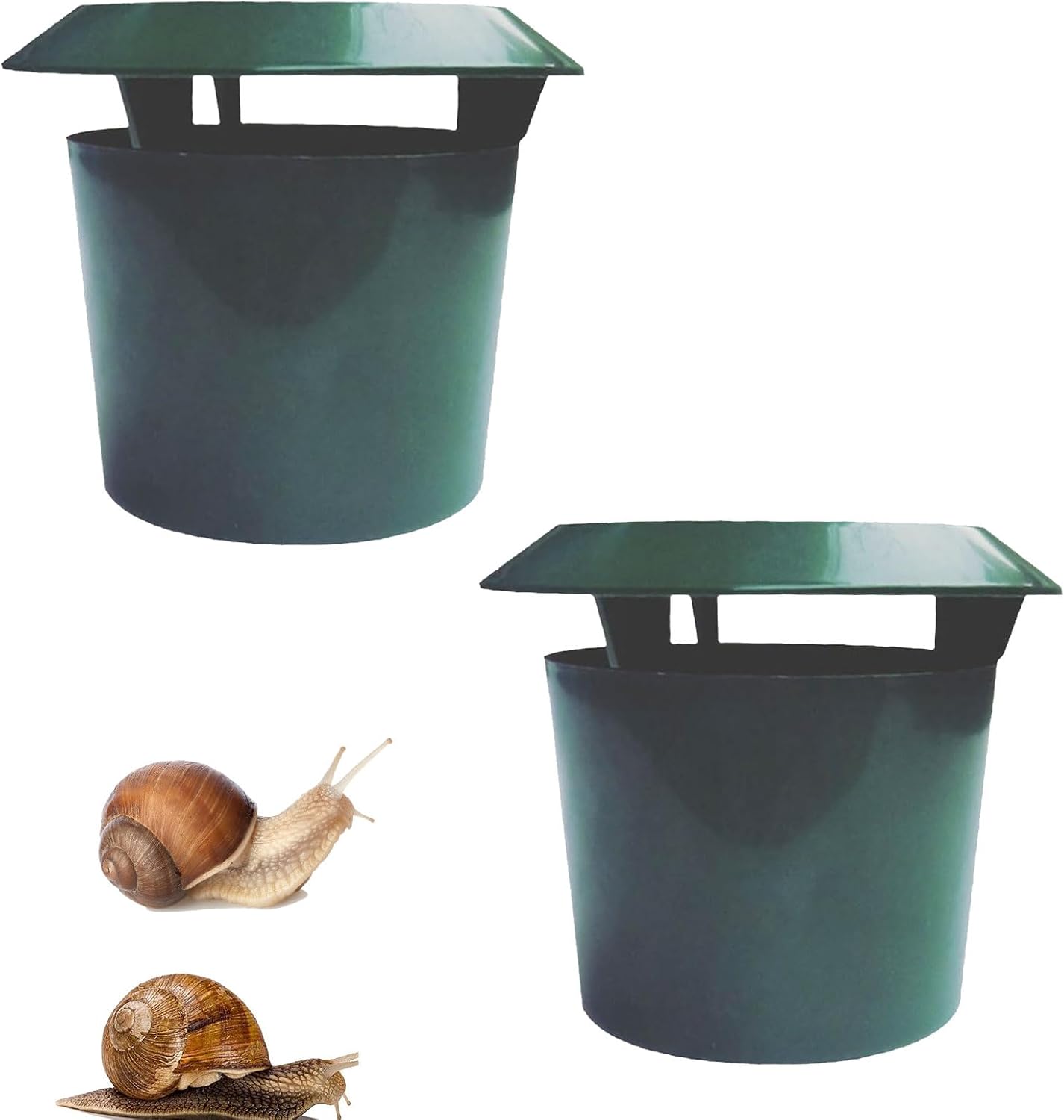 YIAJIA 2 Pcs Slug Trap,Nemotodes Slugs and Snails Nemaslug Beer Traps ...