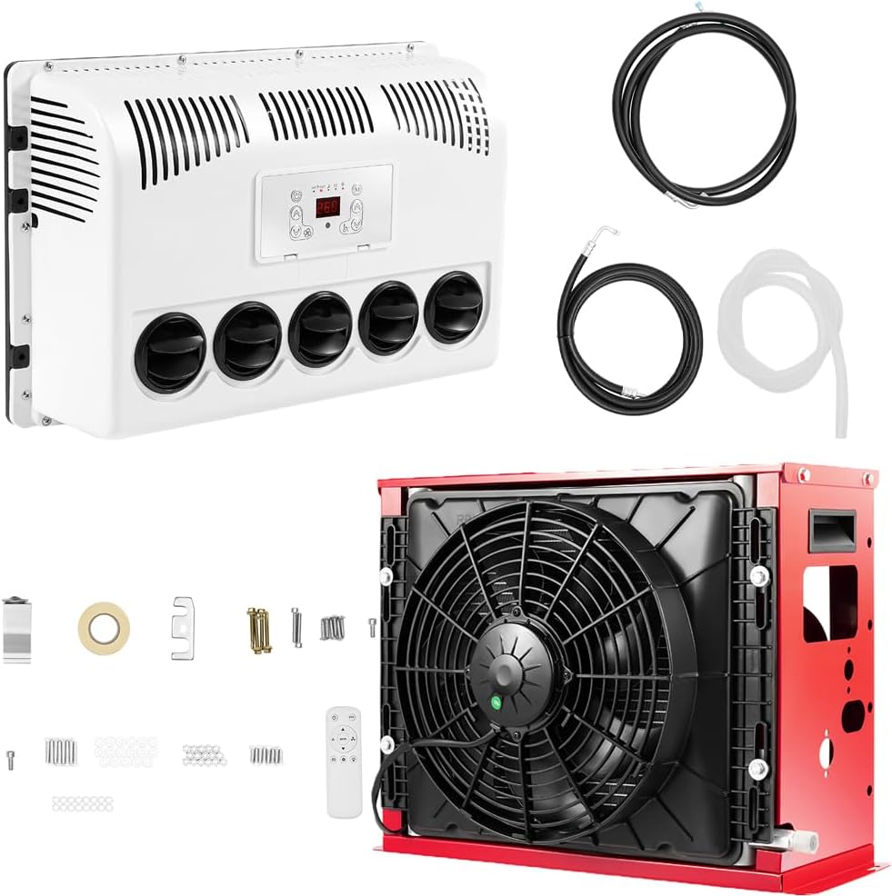 Amazon.com: YUNLAIGOTOP 12V 11000 BTU Truck Cab Air Conditioner Split ...