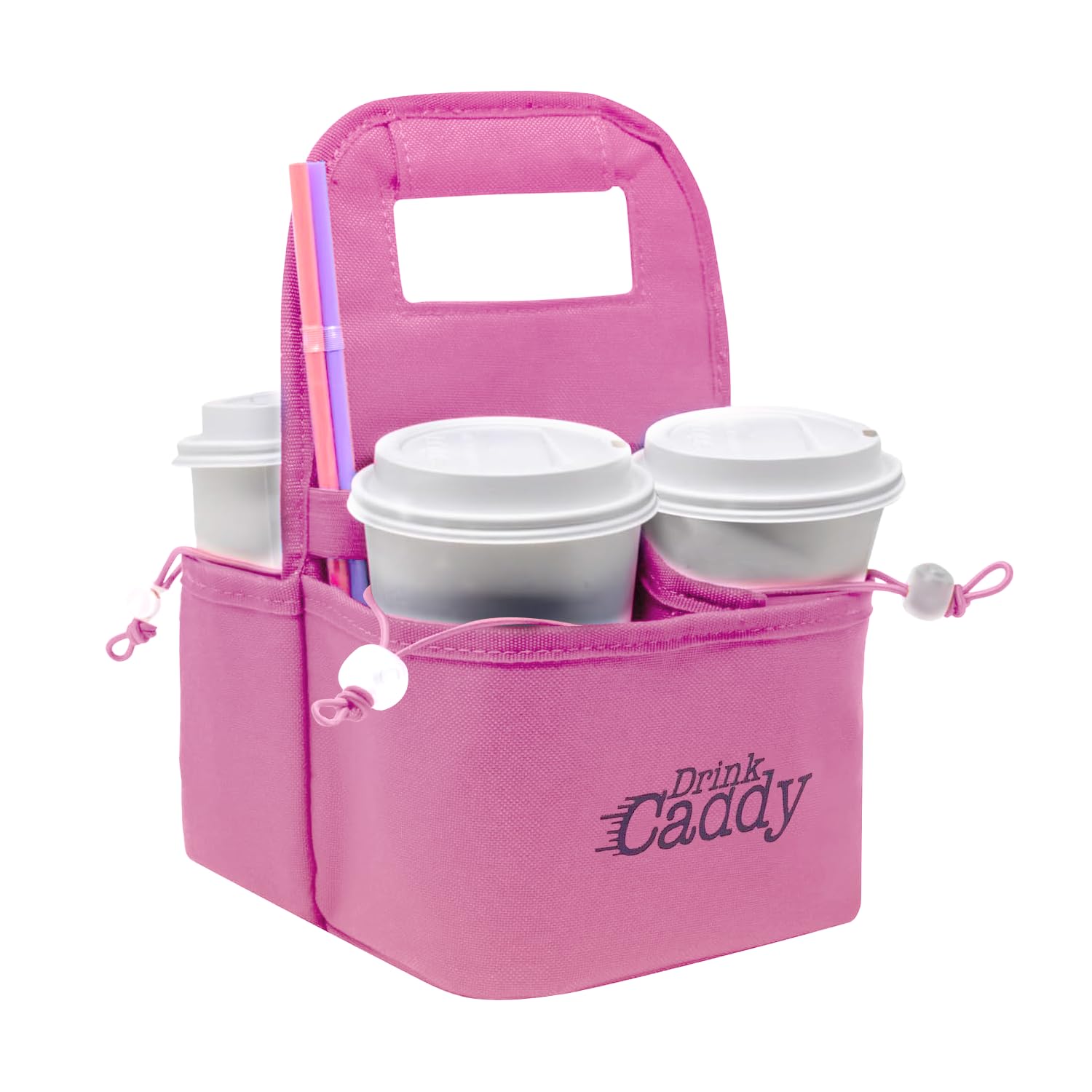 Amazon.com: Drink Caddy Portable Drink Carrier and Reusable Coffee Cup ...