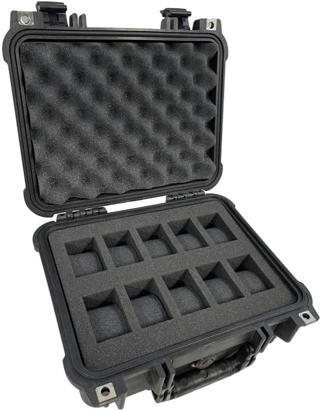 Pelican Case 1400 Custom Foam Insert for 10 Watches (FOAM ONLY)