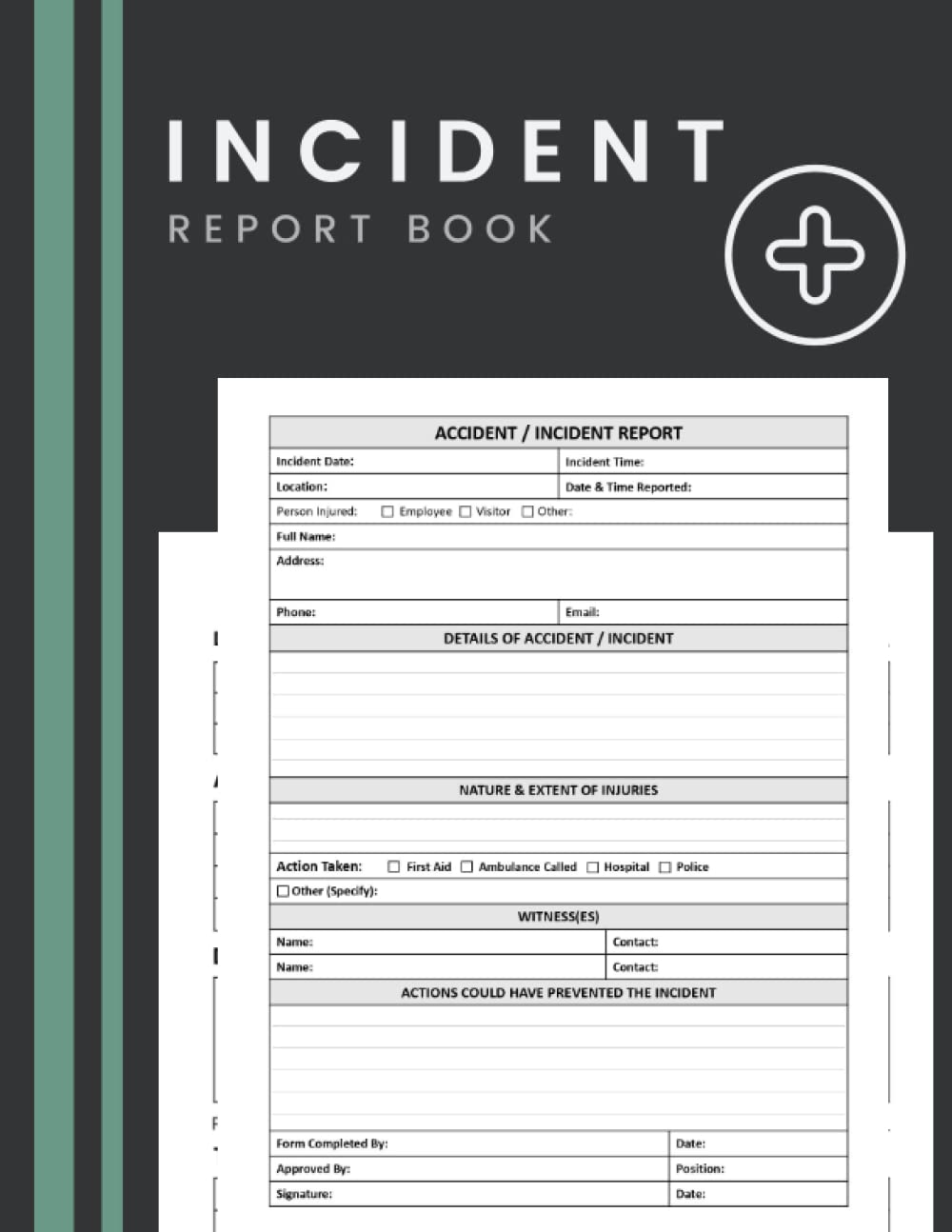 Buy First Aid Incident Report Book: HSE Complaint Accident & Incident ...