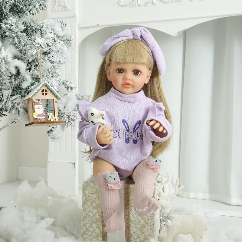 Daji Doll Toy Toddler Baby Dolls Silicone Full Body Girl 22 inch Long ...