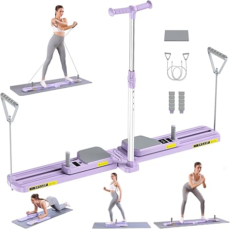 Amazon.com : Pilates Board, Pilates Reformer Multifunctional Home ...
