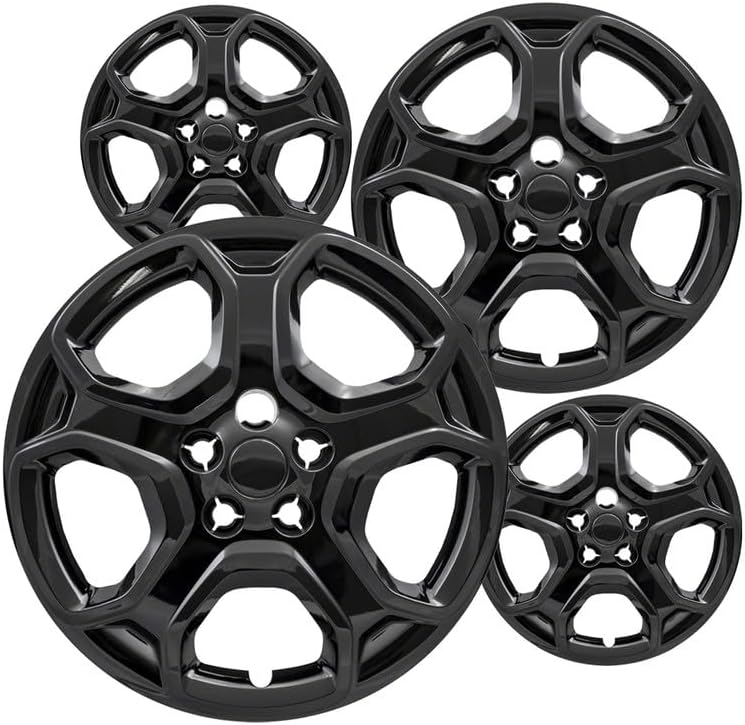 Amazon.com: Fuel Rider 17 inch Gloss Black ABS Hubcap Wheel Covers ...