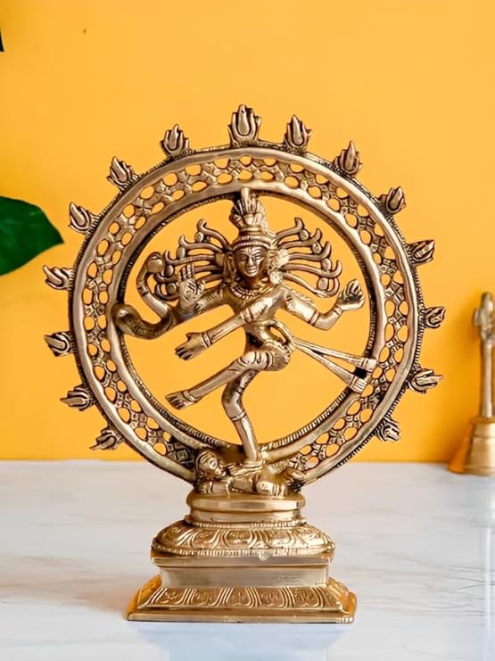 Buy SADHAVI Beautiful Antique Shiva Idol | Brass Nataraja Statue Good ...