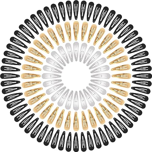 Amazon.com : 60 Pcs Snap Hair Clips with Storage Box, 2 Inch No Slip ...