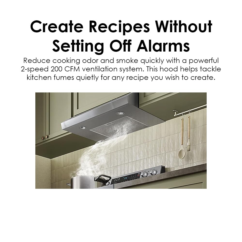 SAMSUNG 30" Under Cabinet Range Hood, Stainless Steel, NK30B3000US/AA