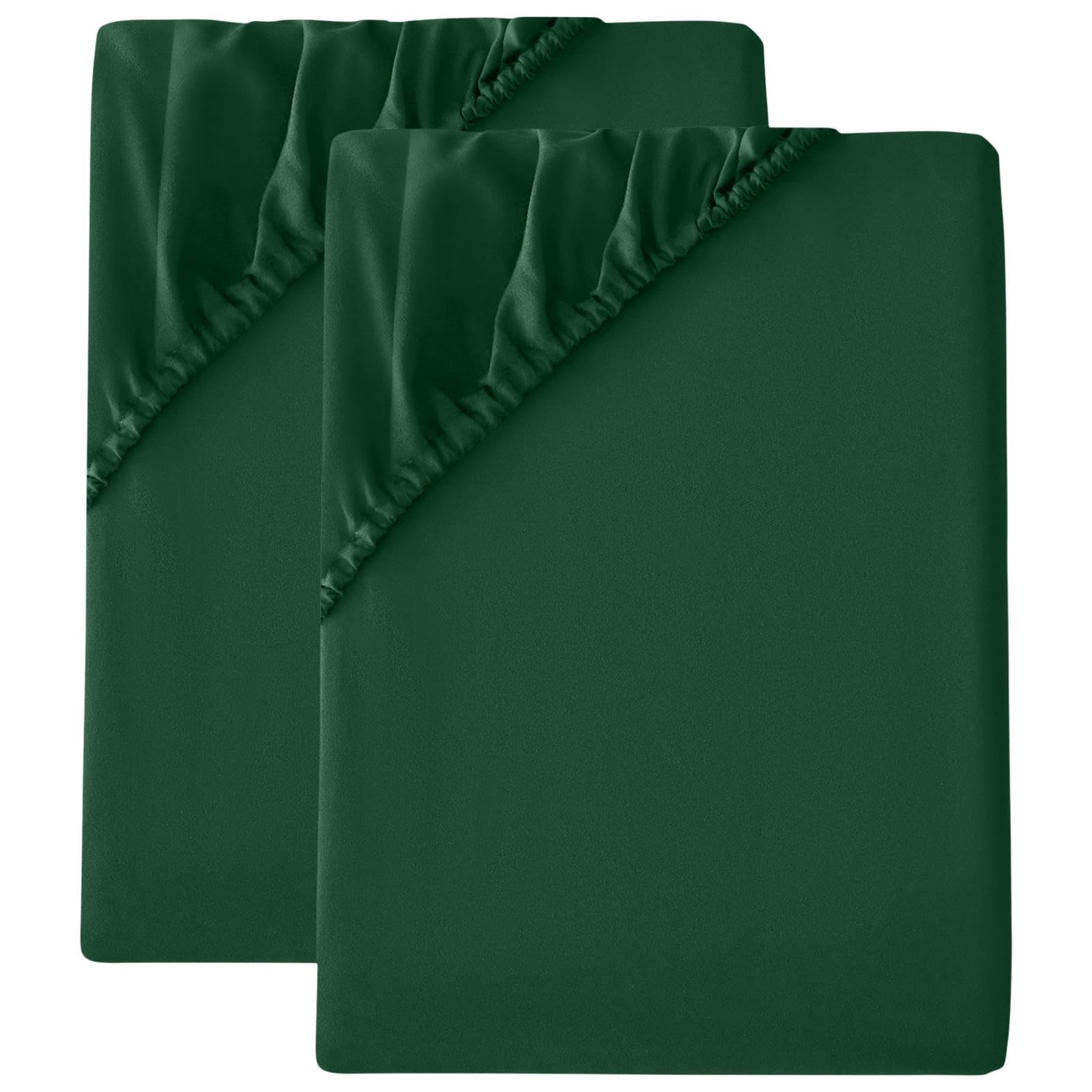 2 Pack Small Double Fitted Sheet (30cm) - 4ft Ultra Soft Microfibre Bed ...