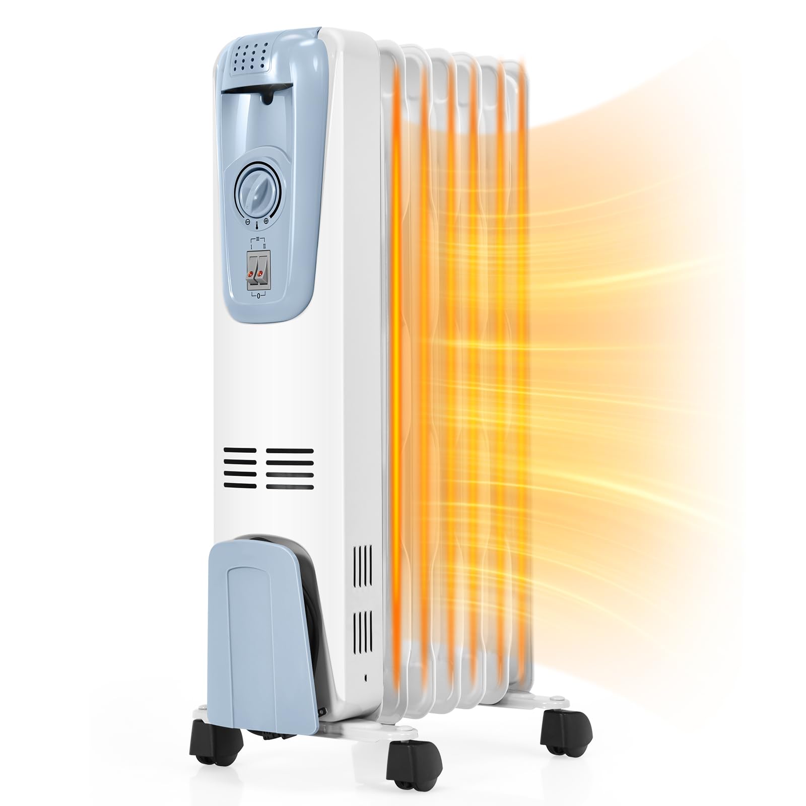 Amazon.com: Happygrill 1500W Oil Heater, Portable Oil Space Heater w ...