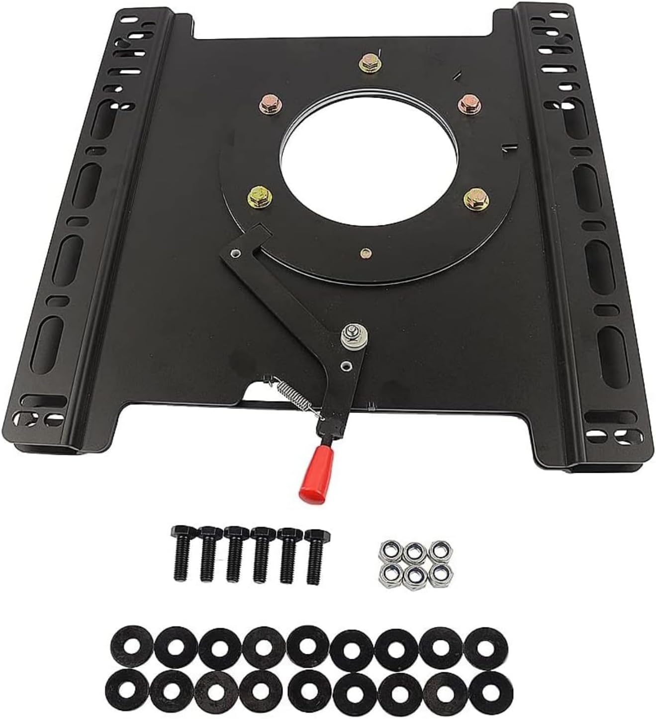 Amazon.com: Raguso Rotating Seat Base Seat Swivel Base 4 Locking Point ...