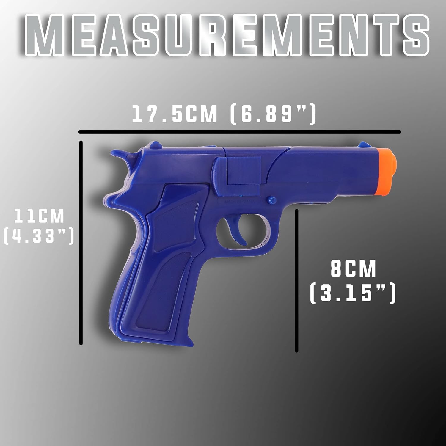 SWAT Mission 8 Shot Cap Revolver Toy Gun – Realistic Design with Loud ...