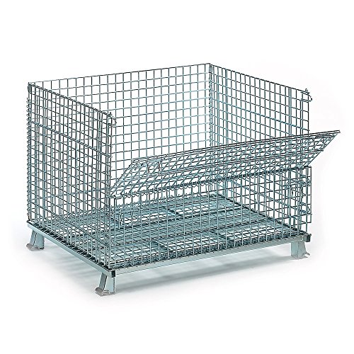 Amazon.com: Nashville Wire Collapsible Wire Containers With Zinc-Plated ...