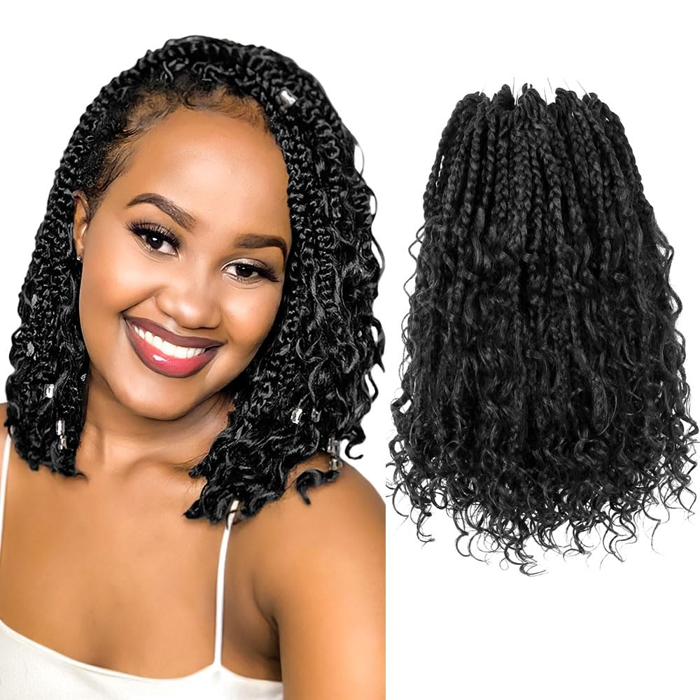 Amazon.com : Niseyo Goddess Box Braids Crochet Hair 10 Inch 8 Packs ...