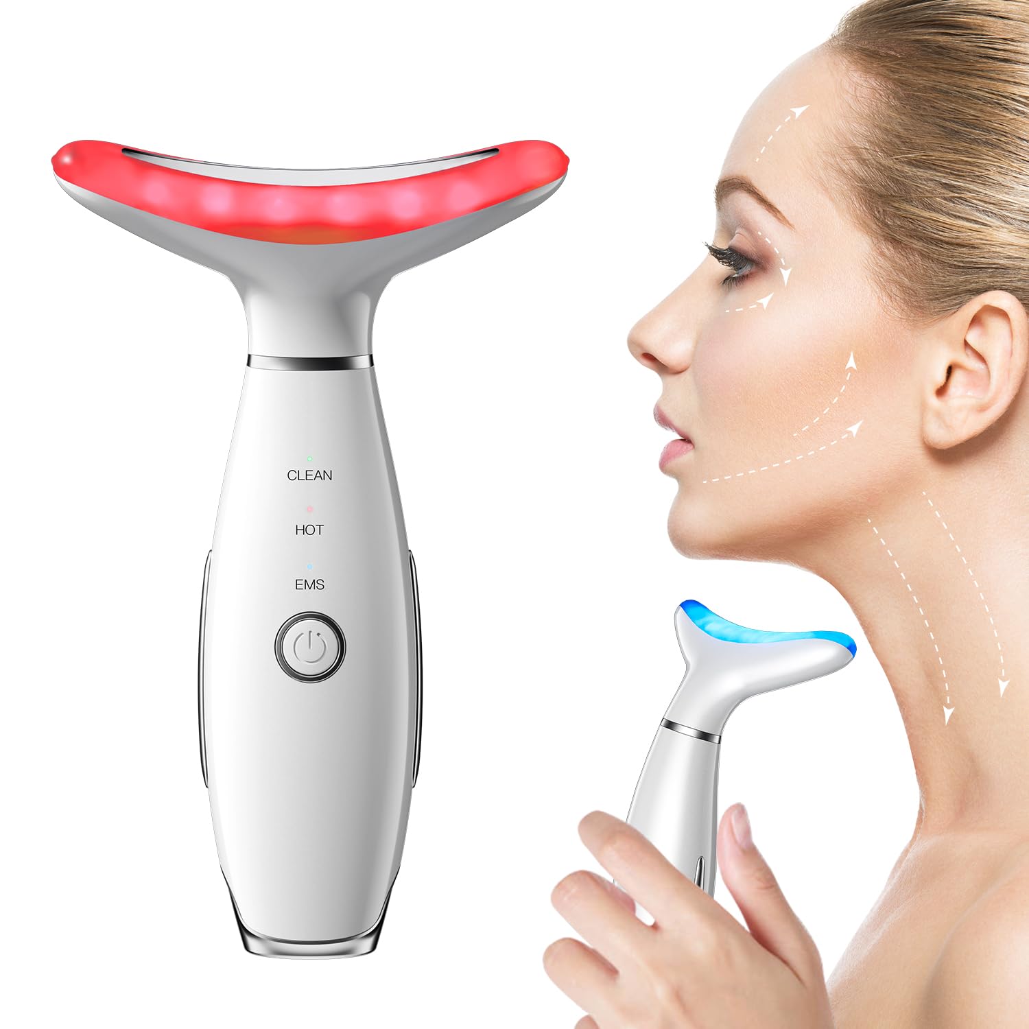 Amazon.com: Neck Face Beauty Device, Skin Care Face Massage,3 in 1 ...