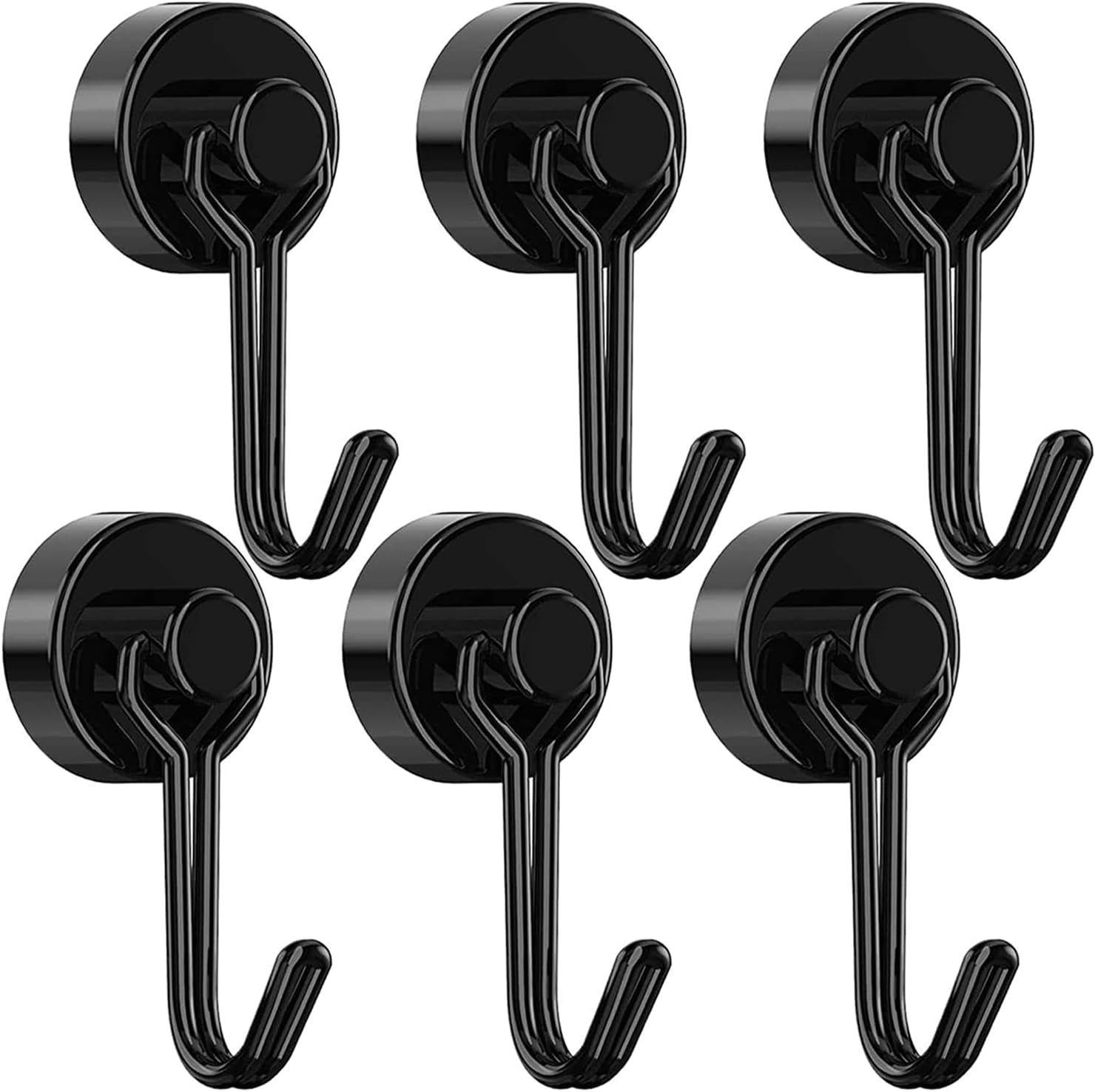 Amazon.com: Tohoer Magnetic Hooks, Neodymium Magnets Hook Heavy Duty ...