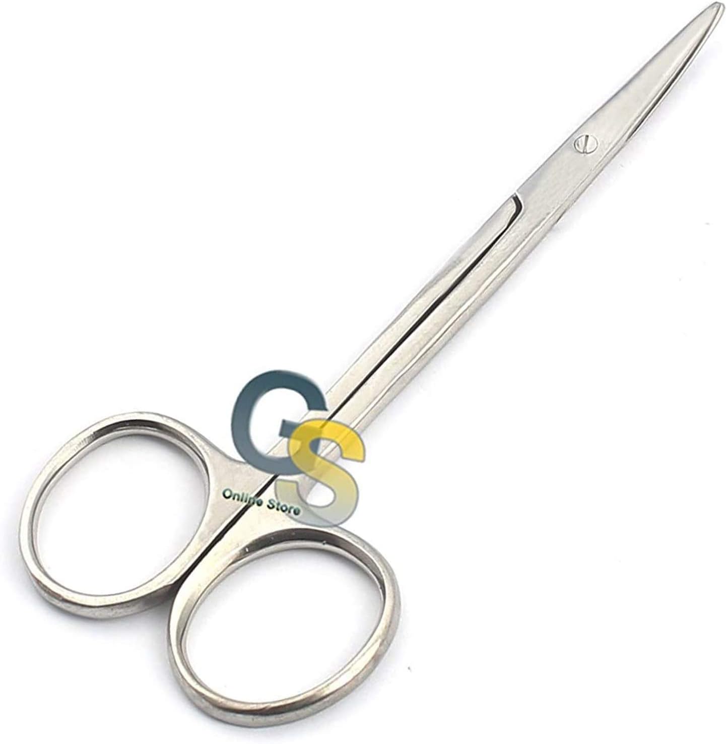 Amazon.com: G.S Strabismus Scissors Curved 4" Scissors : Industrial ...
