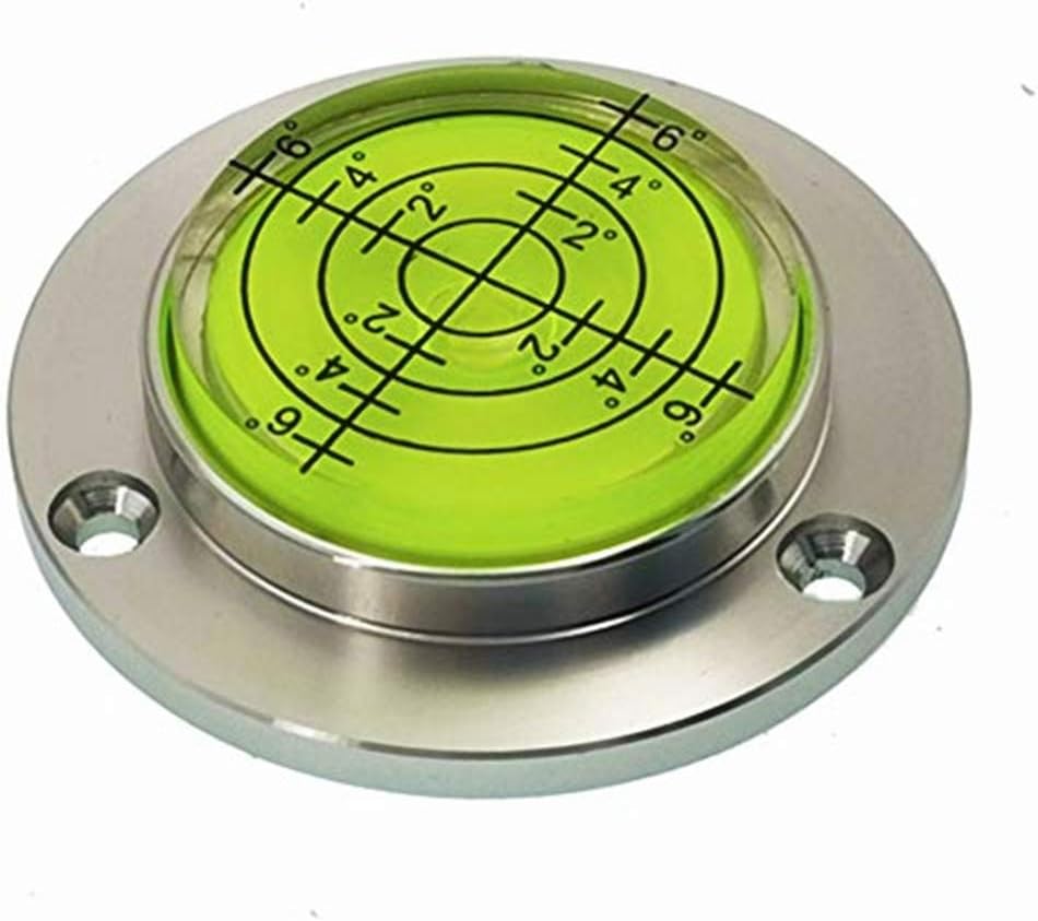 XMLEI Aluminum Alloy Universal Level Mini Level Round Bubble Spirit ...