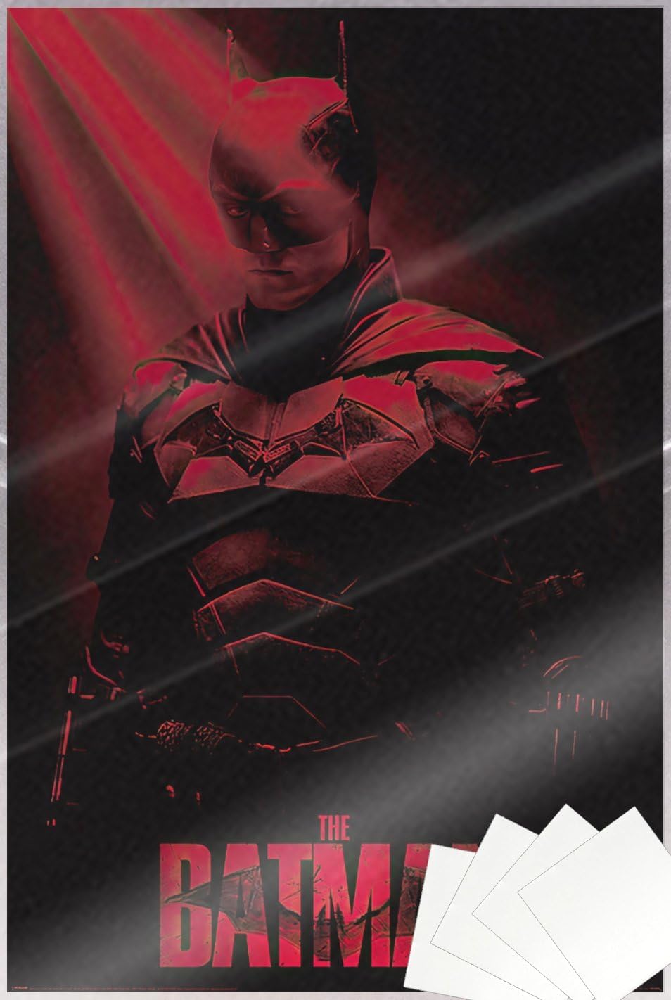 Amazon.com: The Batman - Movie Poster (Red - Rays of Light) (Size: 24 ...