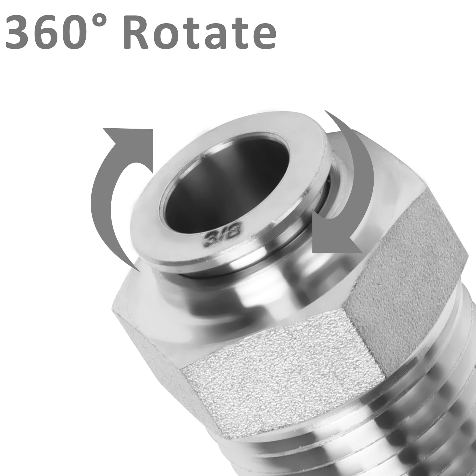 Snapklik.com : DERPIPE Push To Connect Fitting - 304 Stainless Steel ...