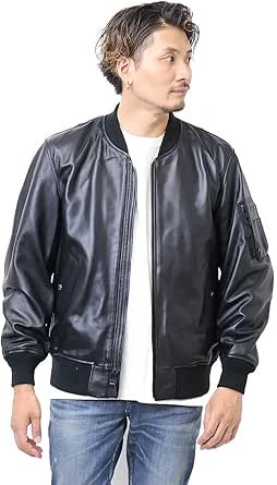 Amazon | [アヴィレックス] MA-1 レザージャケット シープレザー 783-3250074 | コート・ジャケット 通販