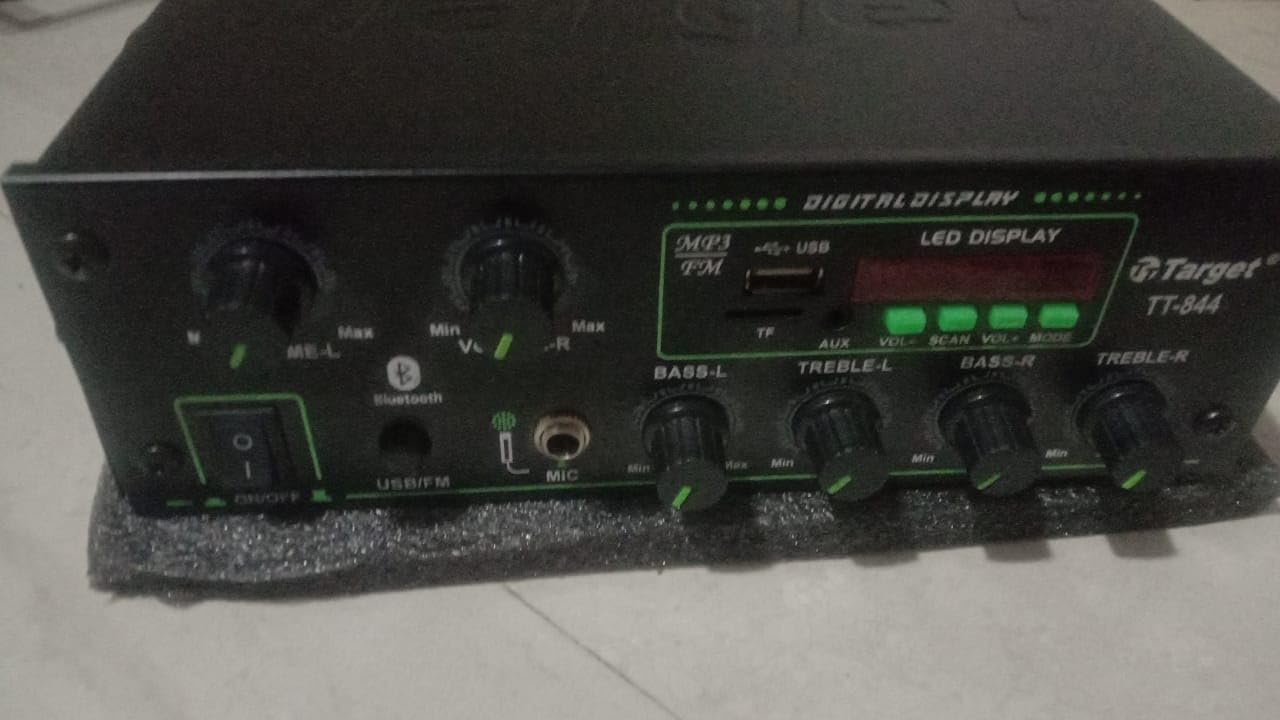 Target TT 844 HiFi Stereo Amplifier Rms 120 Watts with USB,AUX,MIC ...