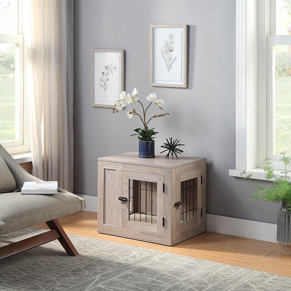 Snapklik.com : Unipaws 25.5 Inch Furniture Style Dog Crate For Small ...