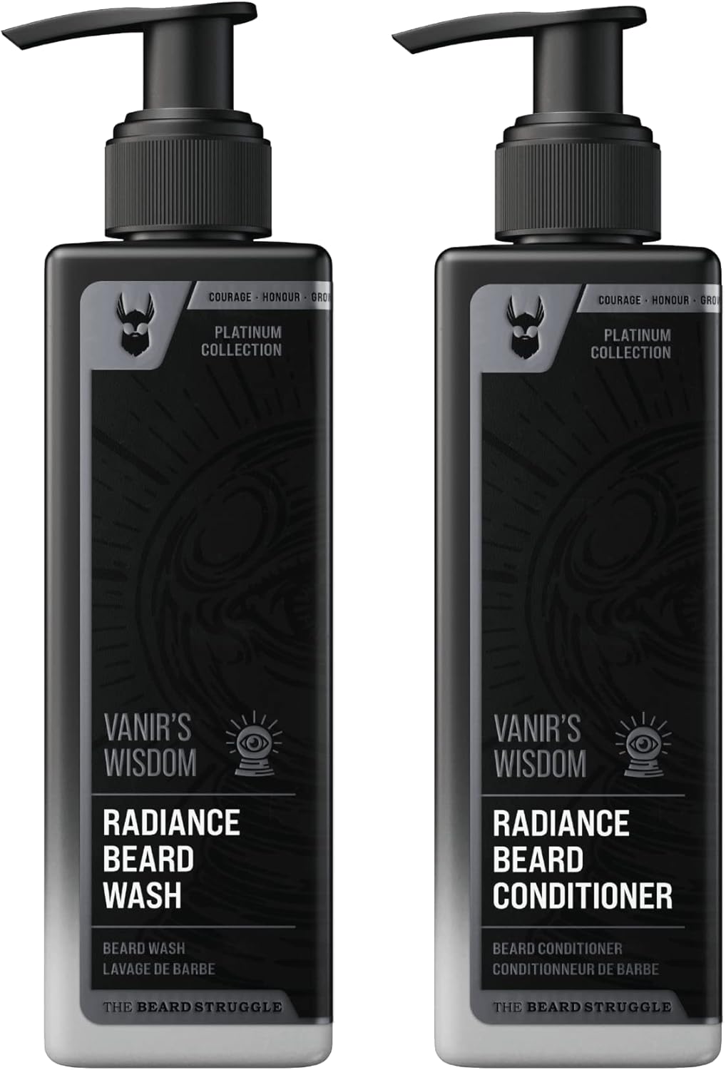 Amazon.com : The Beard Struggle - Radiance Beard Wash & Conditioner Bundle - Pack of 2 (Vanir's ...