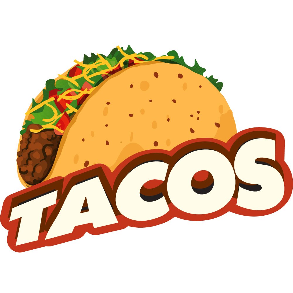 Amazon.com : Tacos 8" Concession Decal Sign cart Trailer Stand Sticker ...
