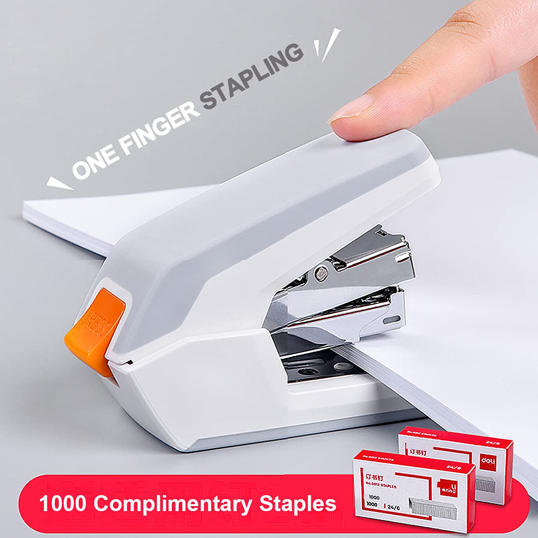 Snapklik.com : Deli Effortless Standard Desktop Stapler, One Finger ...