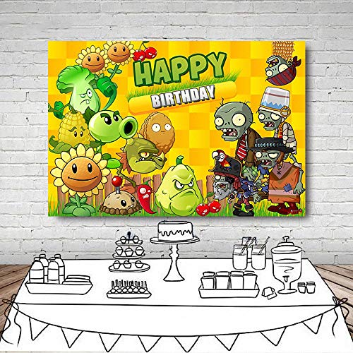 Buy Cartoon Backdrop S Vs Zombies Themed Vinyl Photography Background buy-cartoon-backdrop-s-vs-zombies-themed-vinyl-photography-background