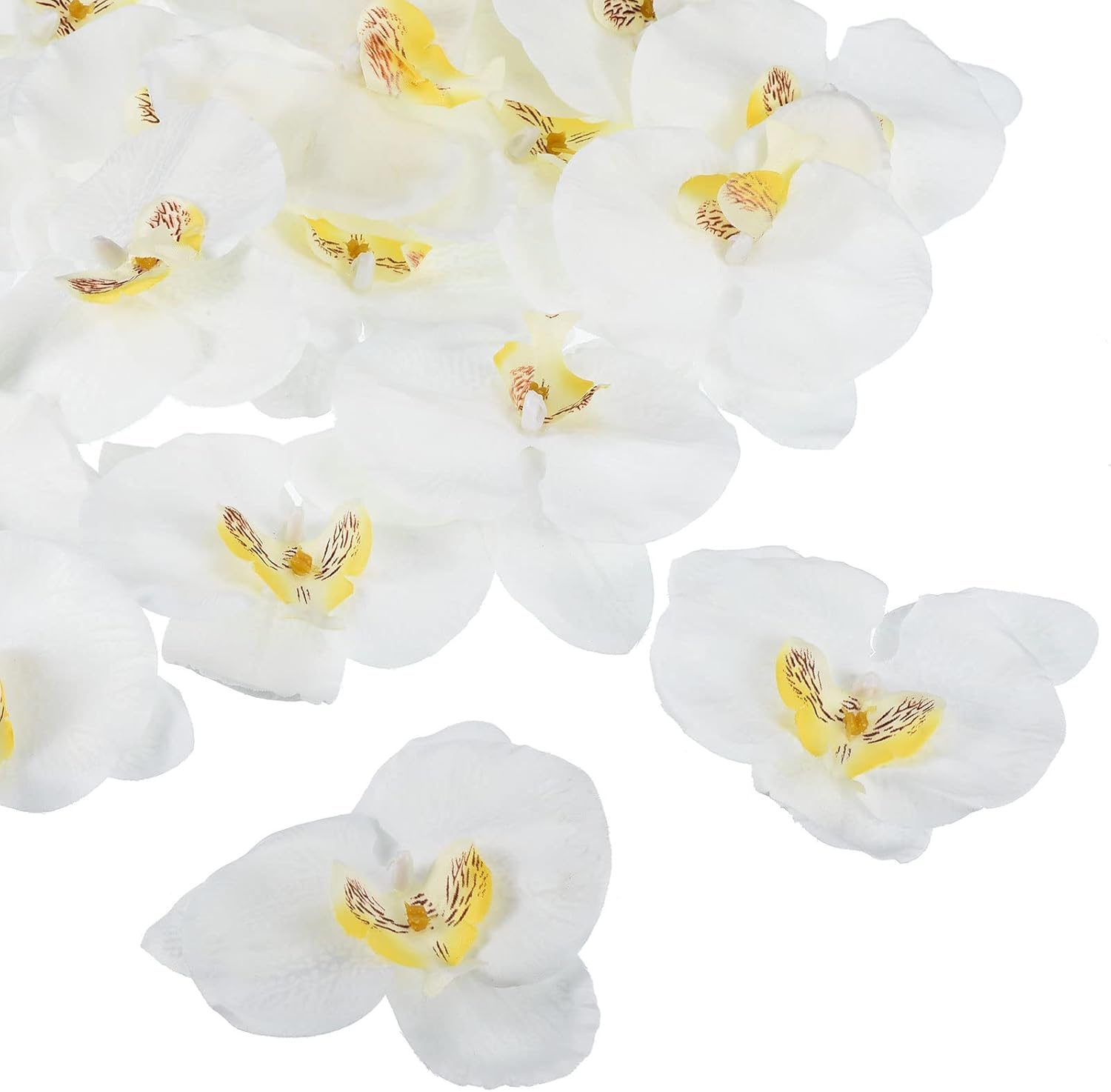 Amazon.com: PATIKIL 3.9" Artificial Orchid Flower Heads, 20 Pack Silk ...