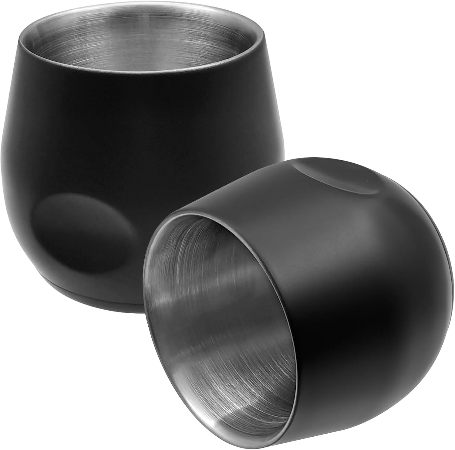 Amazon.com | BSDLZCH Stainless Steel Espresso Cups Set, 2 Double Wall ...