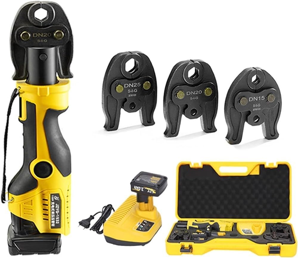Amazon.com: Hydraulic Pipe Crimping Tool, Battery Powered Cable ...