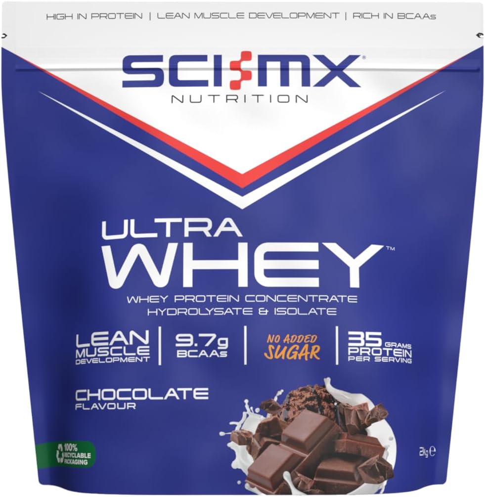 SCI-MX Ultra Whey Protein Muscle Building & Recovery Protein Powder ...