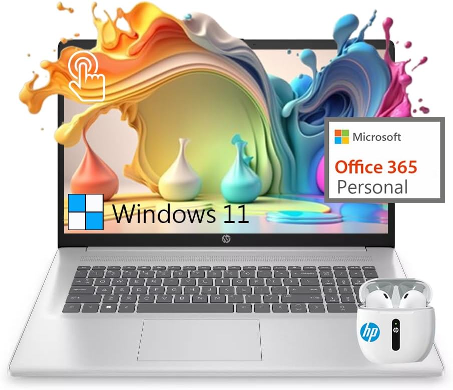Amazon.com: HP 17 17.3" Touchscreen HD+ Laptop Computer, Intel Pentium ...